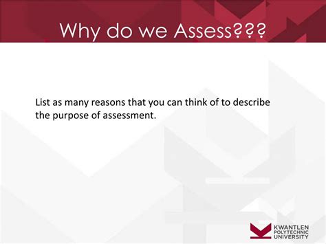 Ppt Assessment Session 1 Introduction To Assessment Aligning