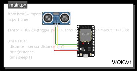 Es32 Distance Wokwi Esp32 Stm32 Arduino Simulator