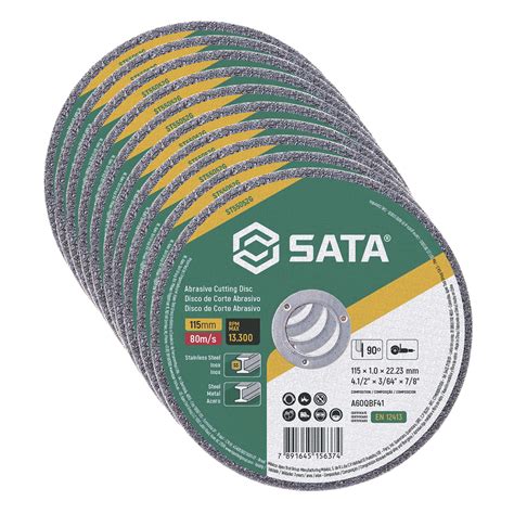 Kit 10 Discos De Corte Abrasivo Sata
