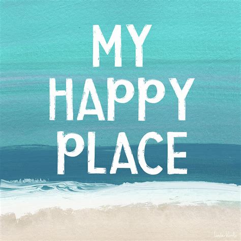 My Happy Place Beach Art By Linda Woods Mixed Media By Linda Woods