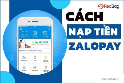 1 Hướng dẫn cách nạp tiền vào Zalo Pay nhanh nhất RedBag