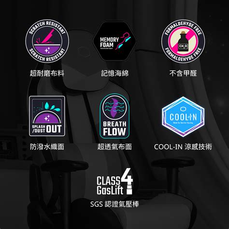 酷碼cooler Master Caliber R3c 涼感電競椅【灰白】不含組裝 Faber飛博資訊