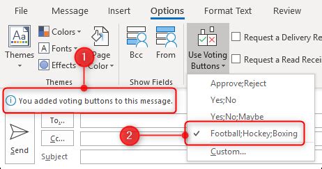 How To Add Voting Options To An Email In Microsoft Outlook