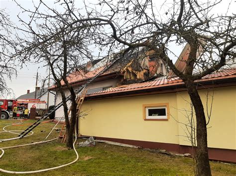 Pożar domu jednorodzinnego w miejscowości Ruda Rzeczka Komenda