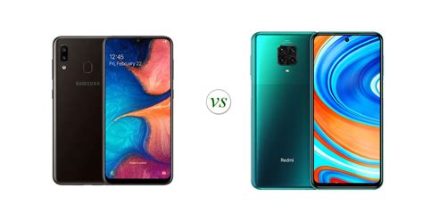 Samsung Galaxy A20 Vs Xiaomi Redmi Note 9 Pro Side By Side Specs