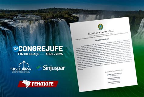 Fenajufe Convoca Sindicatos De Base Para O 12° Congrejufe Fenajufe