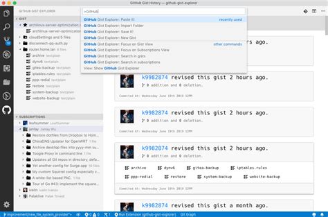 Github Gist Explorer Visual Studio Marketplace
