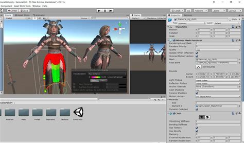 3d Model Samurai Girl Vr Ar Low Poly Cgtrader