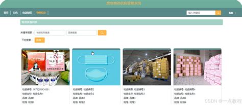 基于springboot应急物资供应管理系统的设计与实现 Csdn博客