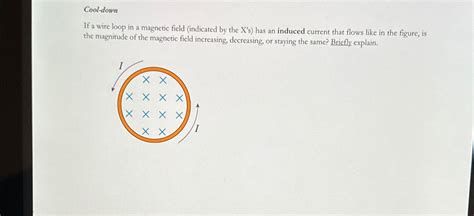 Solved Cool-downIf a wire loop in a magnetic field | Chegg.com