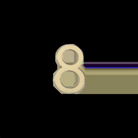 Numbering Brushed Brass Abi Interiors