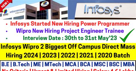 Finally Infosys Started Off Campus Direct Hiring 2023 As Power