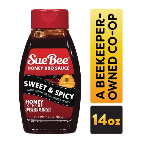 Sue Bee Barbecue Sauce Sweet And Spicy Honey Bbq 14 Ounce Pack Of 1