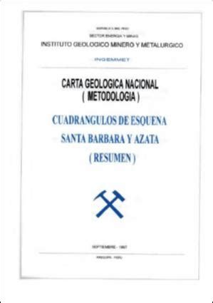 Repositorio Institucional INGEMMET Carta Geológica Nacional