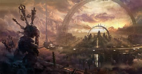 배경 화면 판타지 아트 반사 저녁 아침 어둠 스크린 샷 4096x2160px 대기 현상 컴퓨터 벽지 아스 루 라스 분노 4096x2160