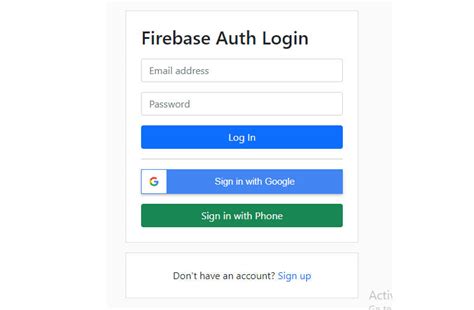 Firebase Authentication Sign With Google