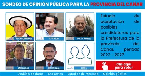 Sondeo De Opinión Pública Para La Provincia Del Cañar Ed220706