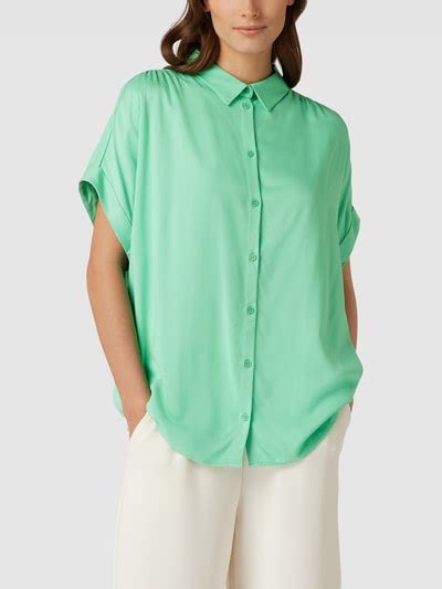 Armedangels Bluse In Unifarbenem Design Modell ZONYAA Gruen Online