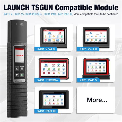 Launch X TSGUN TPMS Car Tire Pressure Detector Handheld Inspection Tool Sensor Activation