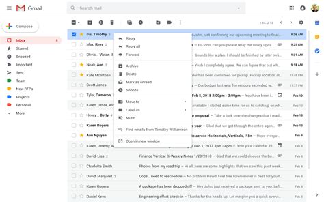 Gmail Gets A Useful Right Click Menu Techcrunch