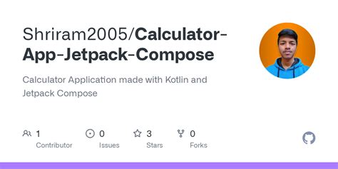 Github Shriram2005calculator App Jetpack Compose Calculator
