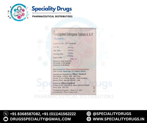 Premarin Tablets Speciality Drugs
