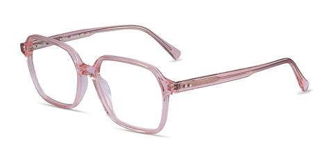 Bucolic Square Clear Pink Full Rim Eyeglasses Eyebuydirect