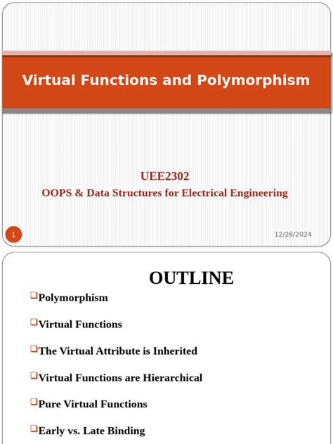 Unit02 04d Virtual Functions And Polymorphism Pdf Inheritance Object Oriented Programming