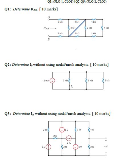Solved Q1 Plo 1 Clo1 Iq2 Q5 Plo 2 Clo2 Q1 Determine