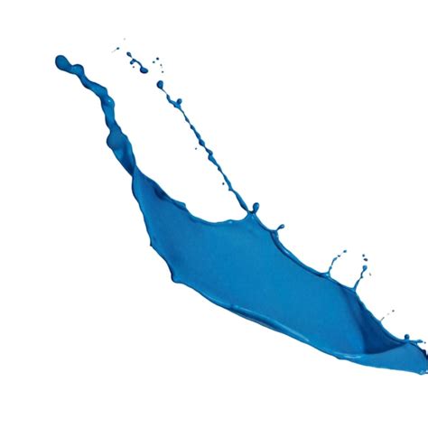 Premium Photo Blue Paint Splash Isolated On White Background