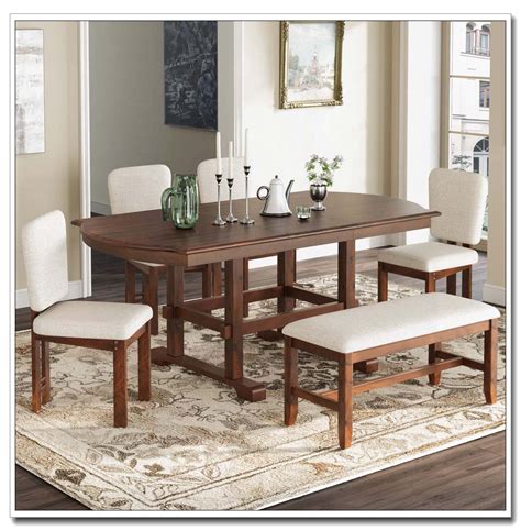 Lark Manor 6 Person Dining Table Set 6 Pieces 78inch Extendable Wood