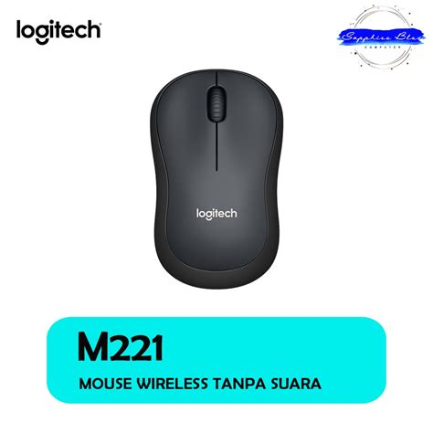 Jual Mouse Wireless Logitech Silent M221 Ori Logitec Log Tanpa Suara