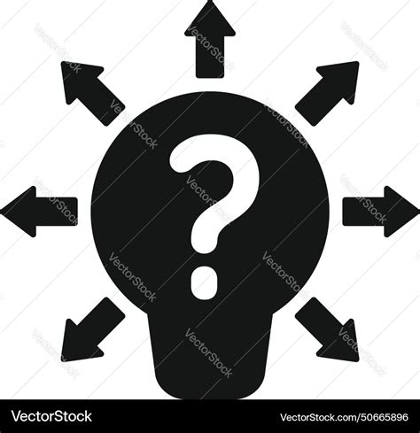 New Idea Critical Thinking Icon Simple Royalty Free Vector