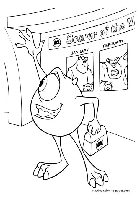 Monsters Inc Coloring Pages