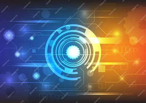 Fondo De Tecnologia Vector Premium