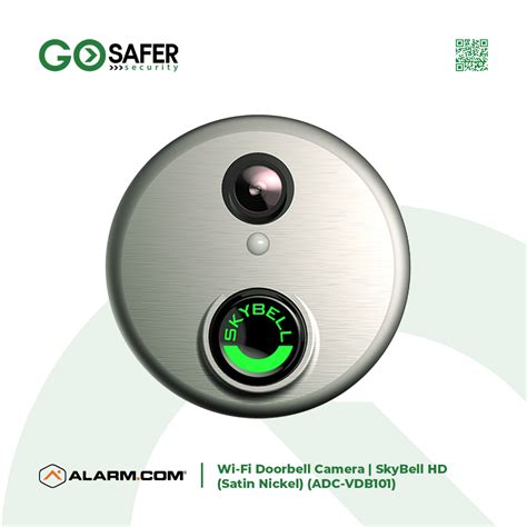 Wi Fi Doorbell Camera Skybell Hd Satin Nickel Adc Vdb101 Wired