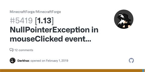 Nullpointerexception In Mouseclicked Event When Joining World