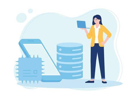 manage big data online concept flat illustratiuon 35471257 vector art