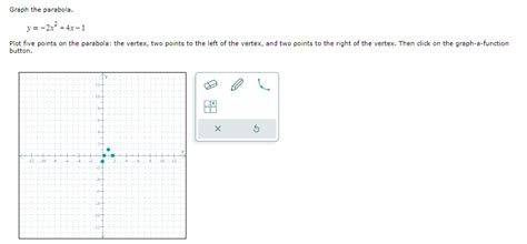 solved graph the parabola y −2x2 4x−1 plot five points on