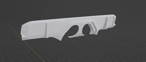 Stl File Rear Diffuser With Diagonal Exhaust Slots 🚁 ・3d Print Model To