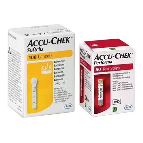 Accu Chek Softclix Lancets 100s Accu Chek Performa Test Strips 50s