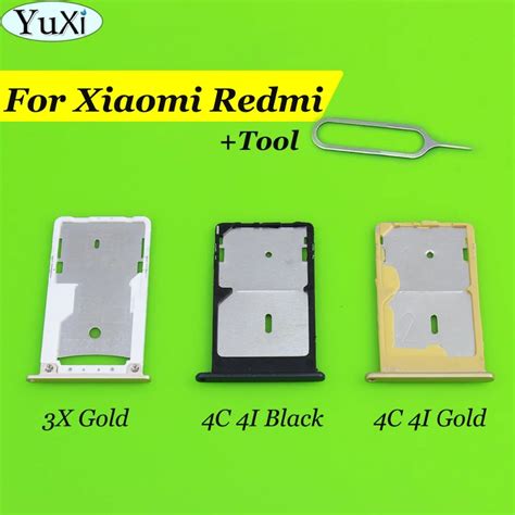 Yuxi Sim Card Slot Tray For Xiaomi C I For Redmi X Sim Tray Sim Card Holder Slot For Redmi X