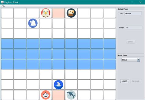 GitHub TedVu EagleVersusShark Boardgame Written In Java With The Aim