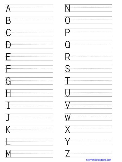 Printcapitallettersfromstorytimestandouts Pdf