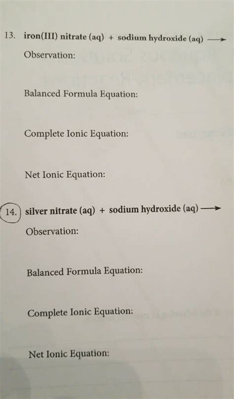 Iron Iii Hydroxide Net Ionic Equation At Bradley Briseno Blog