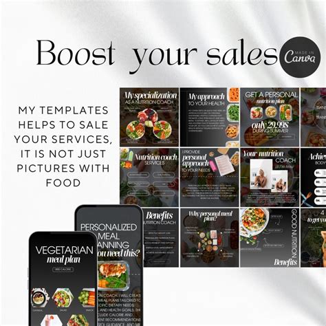 Nutrition Coach Instagram Templates Health Coach Instagram Wellness