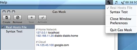 Switch And Manage Multiple Hosts Files With Gas Mask