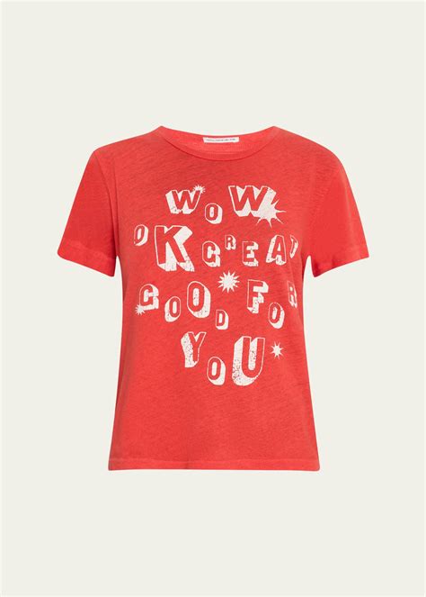 Mother The Sinful Graphic Crewneck Tee Bergdorf Goodman