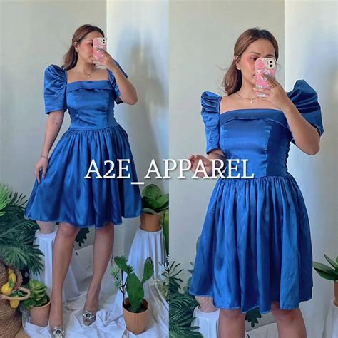 A2e Chesa Dress Modern Filipiniana Massive Puff Sleeves Graduation