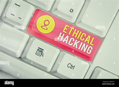 Writing Note Showing Ethical Hacking Business Concept For A Legal